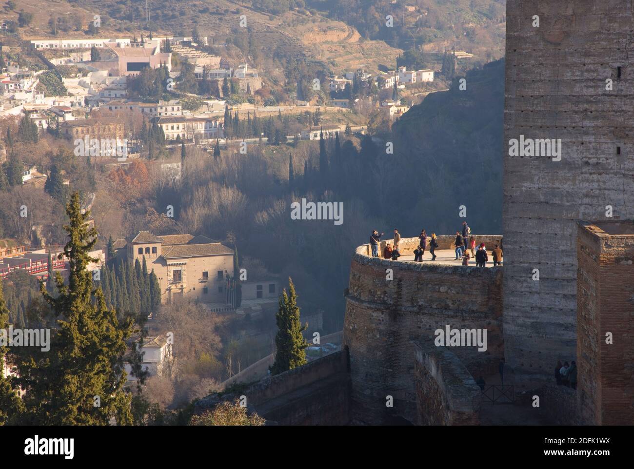Alhambra, UNESCO World Heritage Site. Granada City. Andalusia, Southern ...