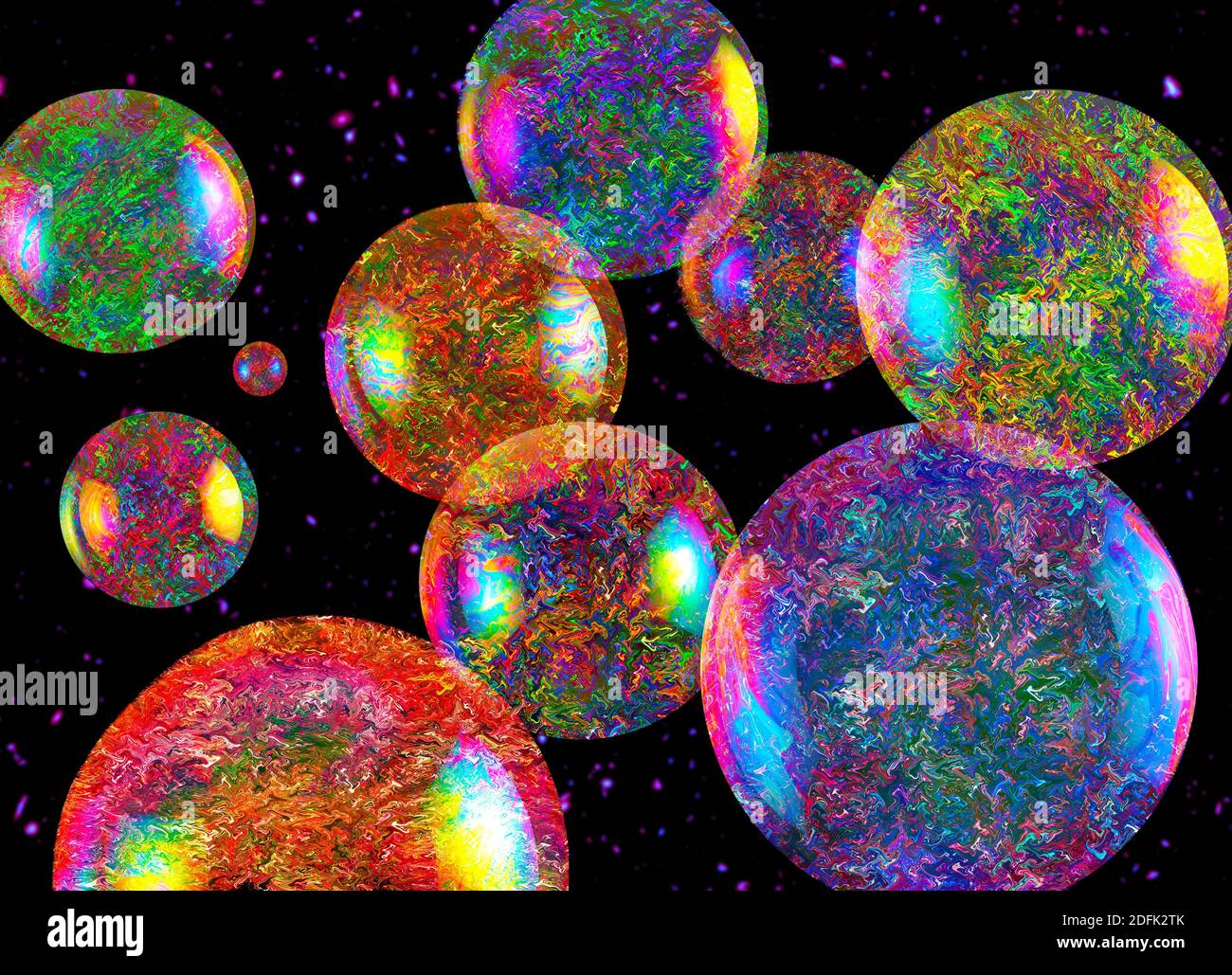 Multiverse, conceptual illustration Stock Photo - Alamy