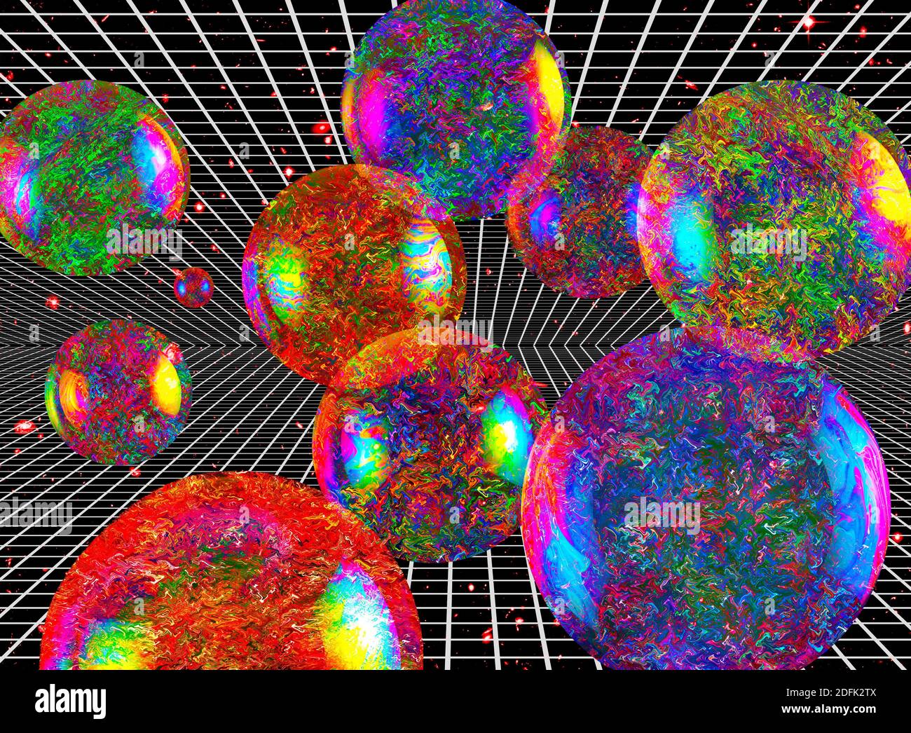 Multiverse, conceptual illustration Stock Photo - Alamy