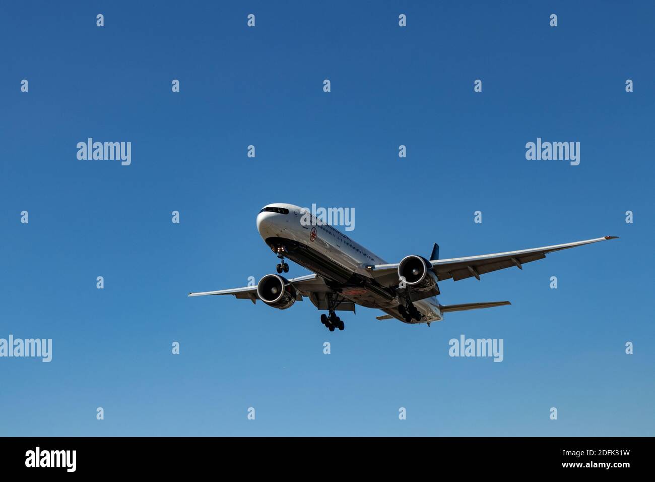 Toronto, Ontario, Canada - June 22, 2019. Air Canada jet (long distance ...