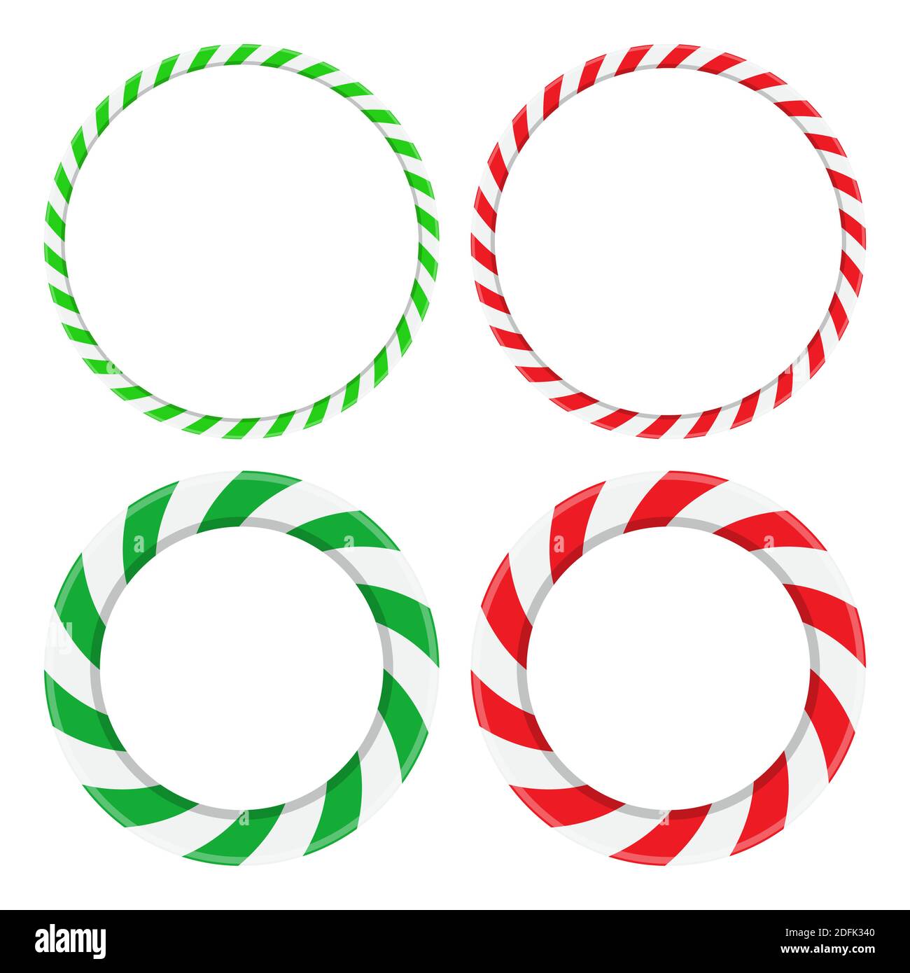 Candy Cane Stripe Border