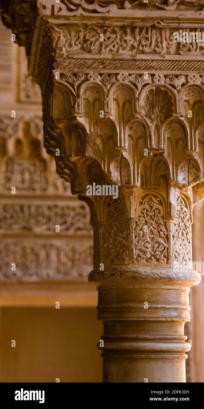 Alhambra, UNESCO World Heritage Site. Granada City. Andalusia, Southern ...