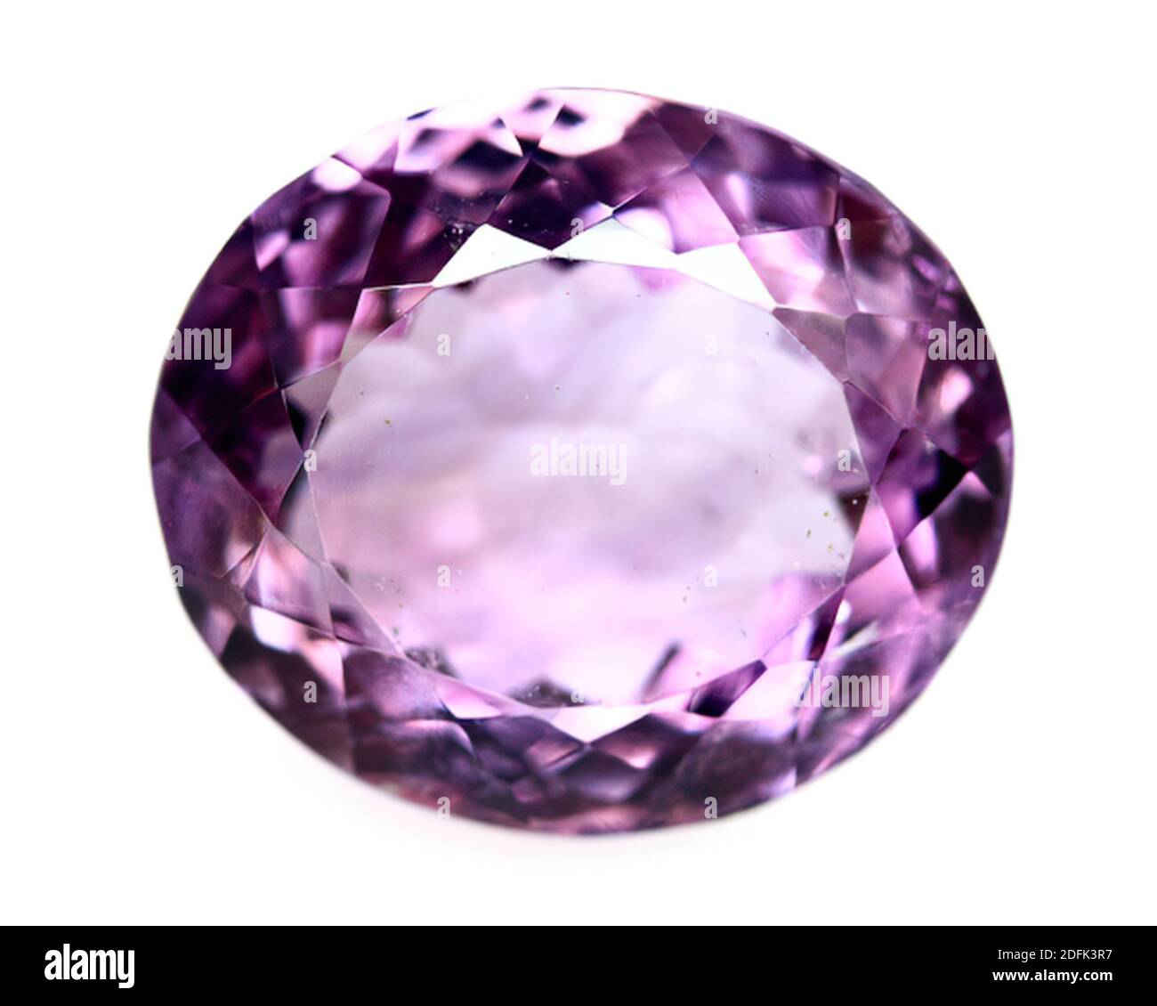 Natural amethyst on white background Stock Photo - Alamy