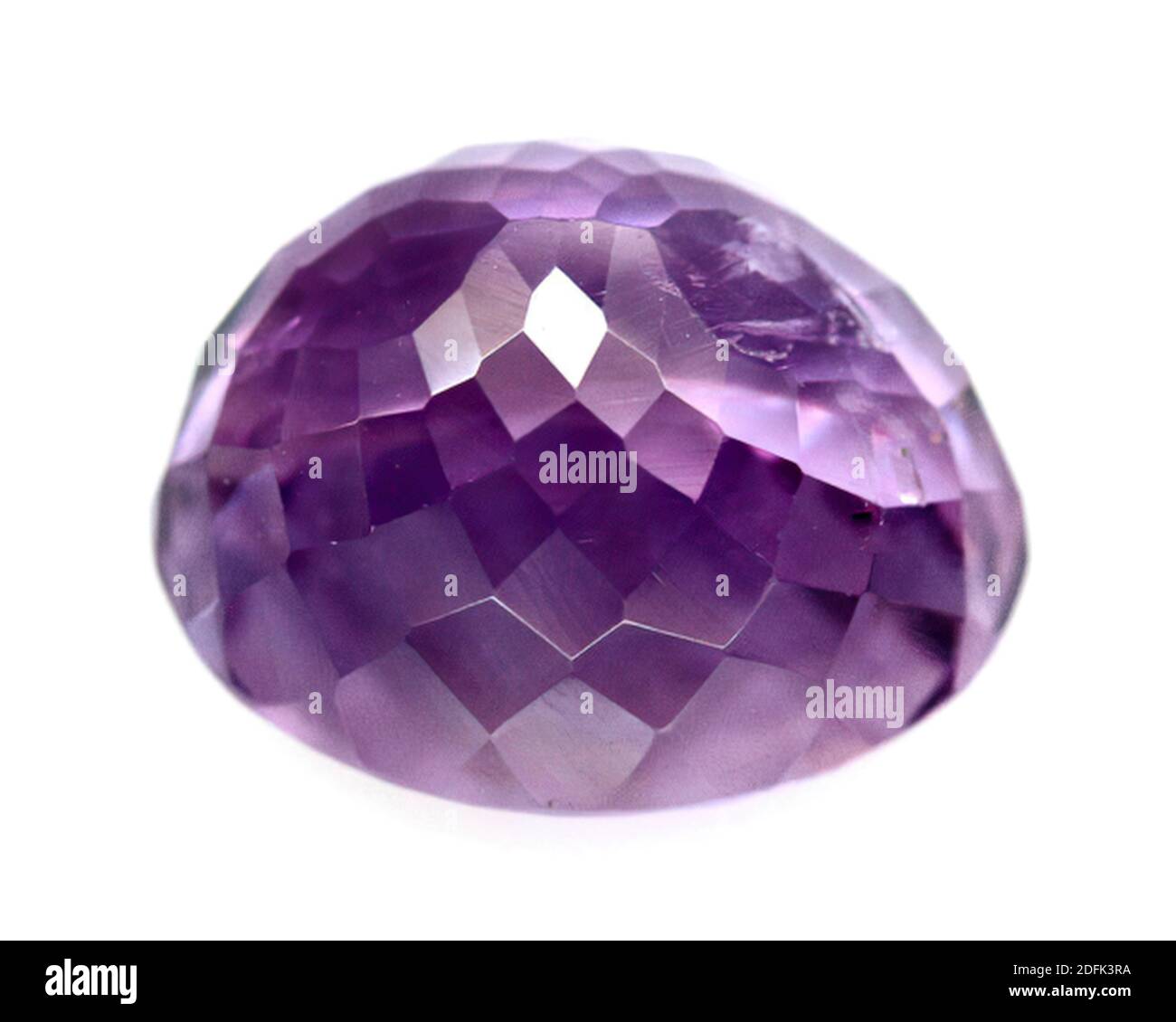 Natural amethyst on white background Stock Photo - Alamy
