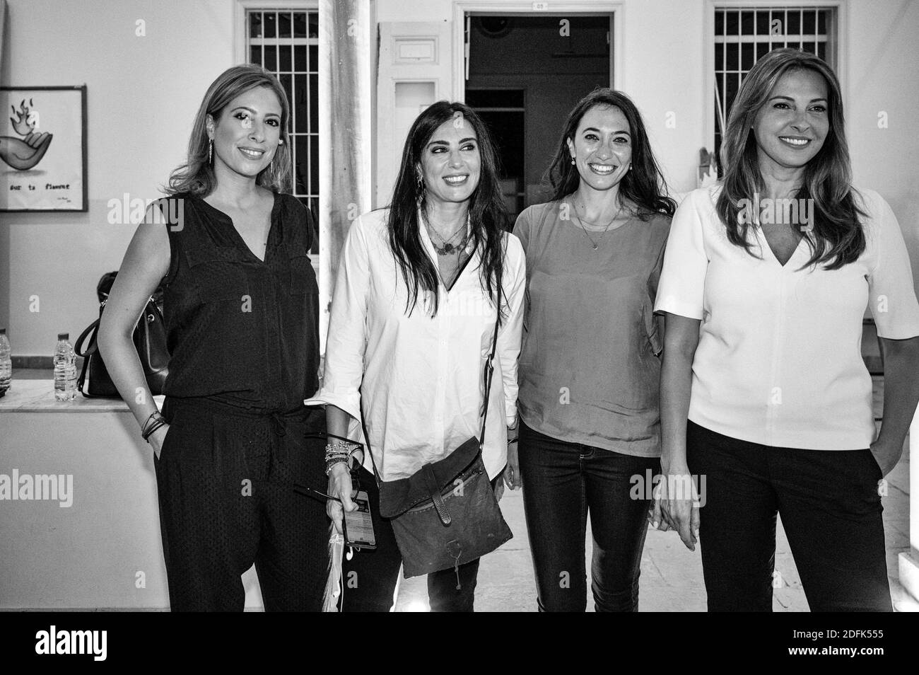 Exclusive - L-R : French Lebanese journalist Lea Salame, director ...