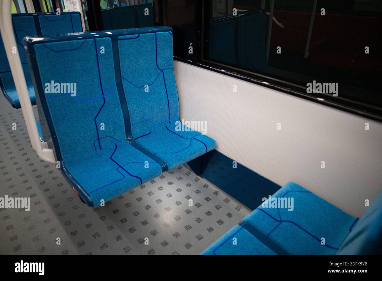 A picture taken on October 2, 2020, shows the design of the new future ...