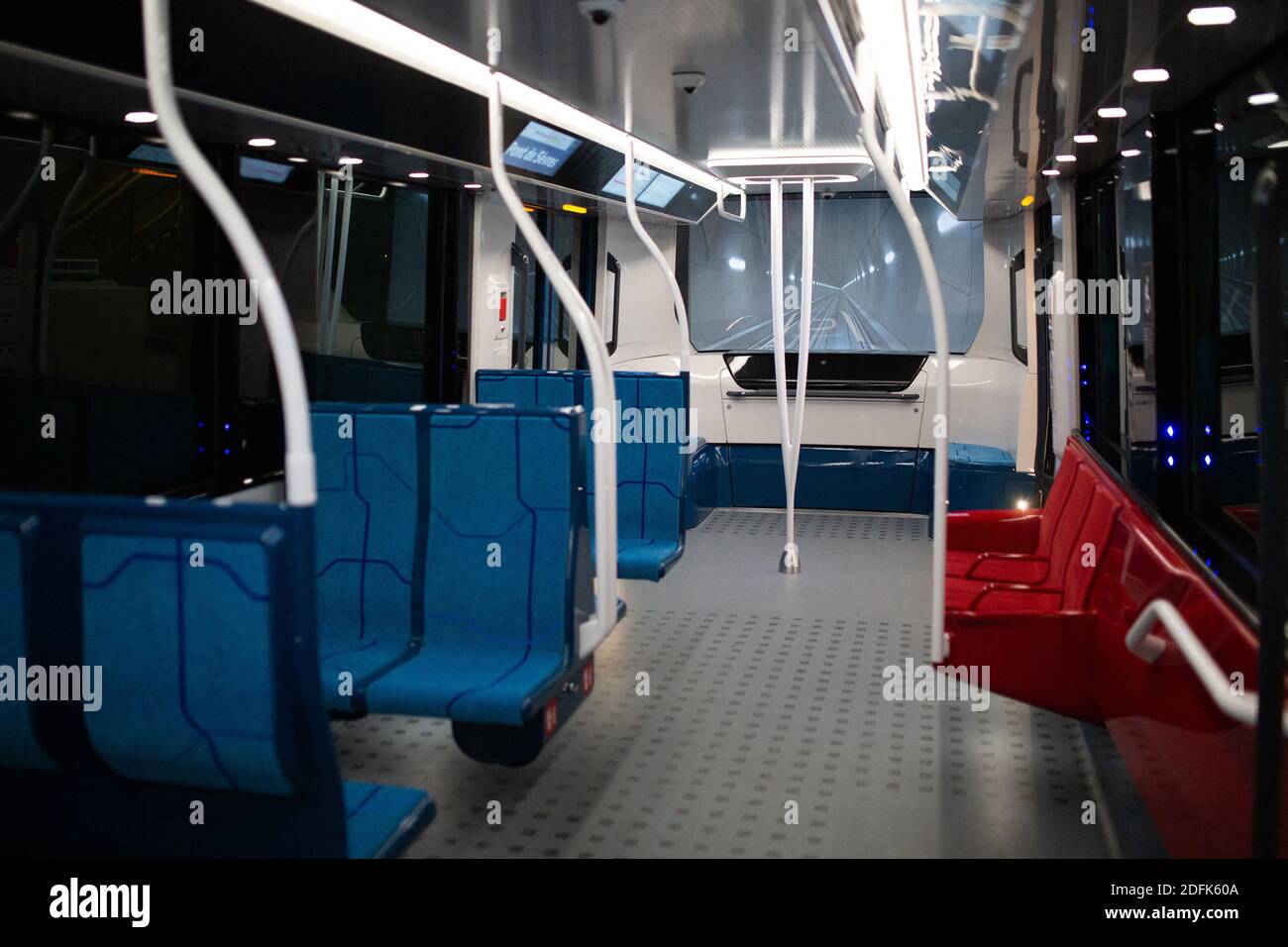 A picture taken on October 2, 2020, shows the design of the new future ...