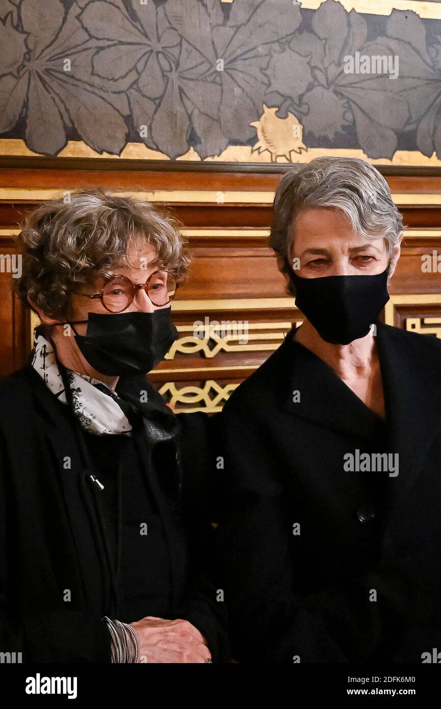 Sarah Moon and Charlotte Rampling attend Yohji Yamamoto Womenswear ...