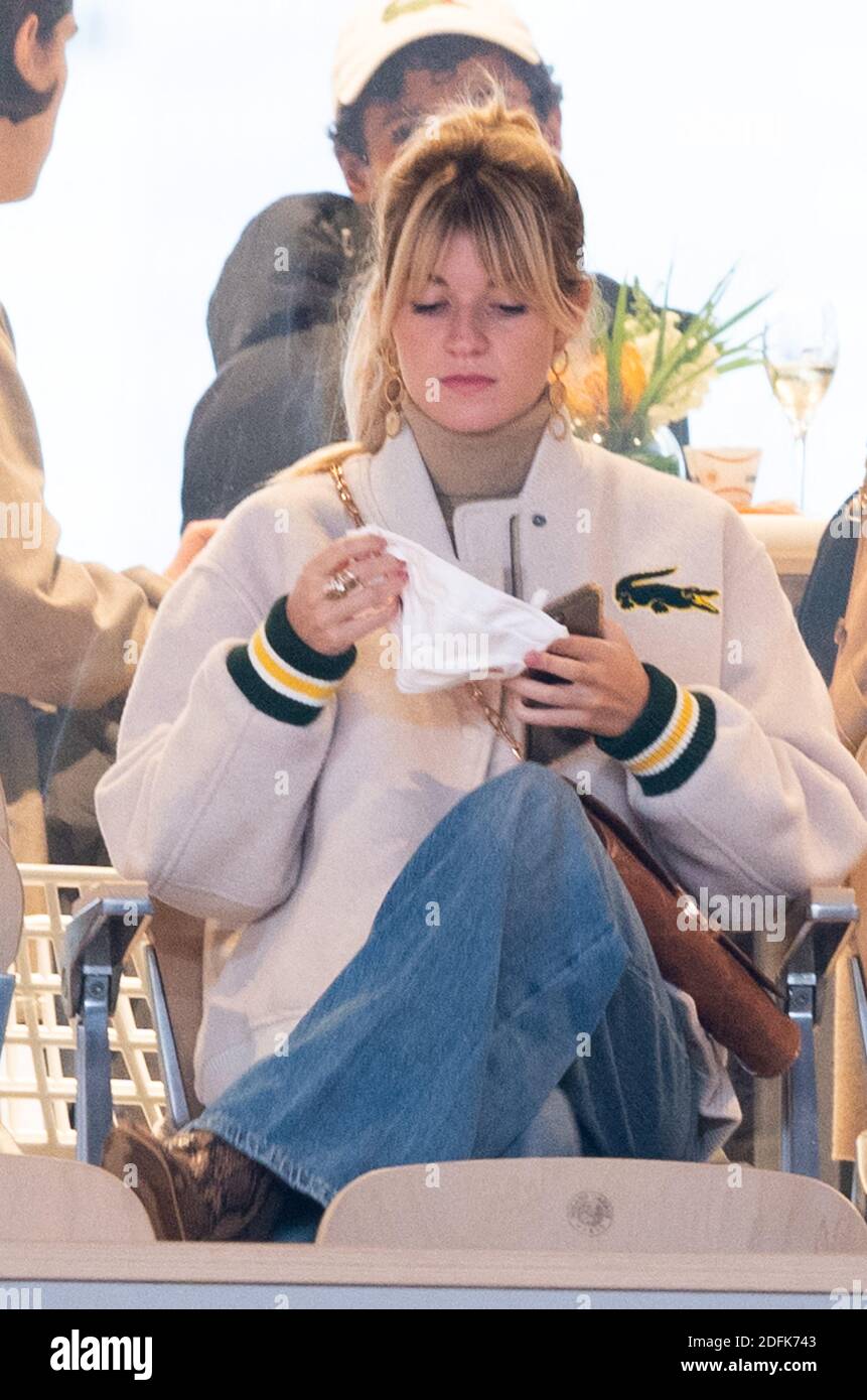 Influencer Constance Arnoult attends the French Open at Roland Garros ...