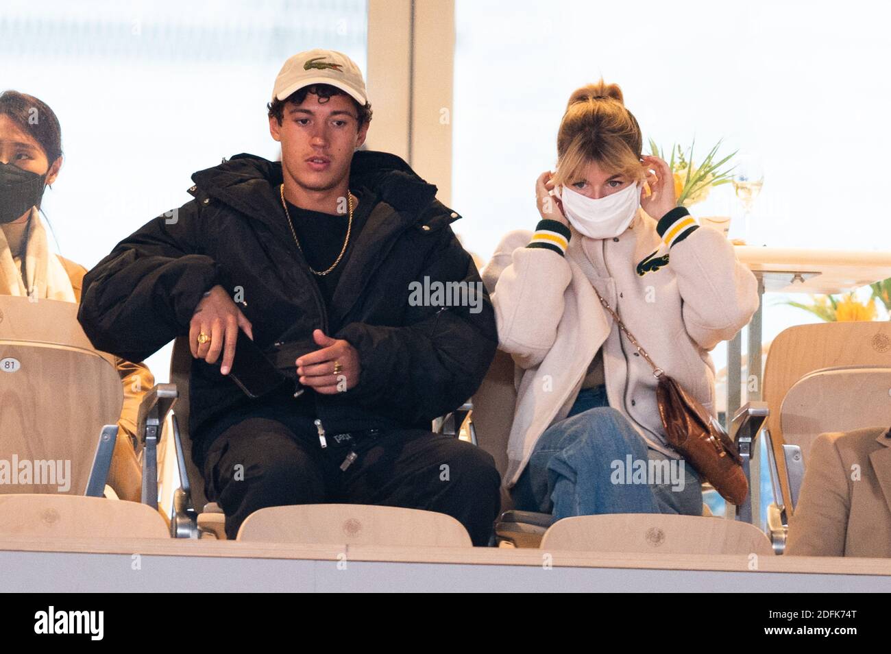 Influencer Constance Arnoult attends the French Open at Roland Garros ...