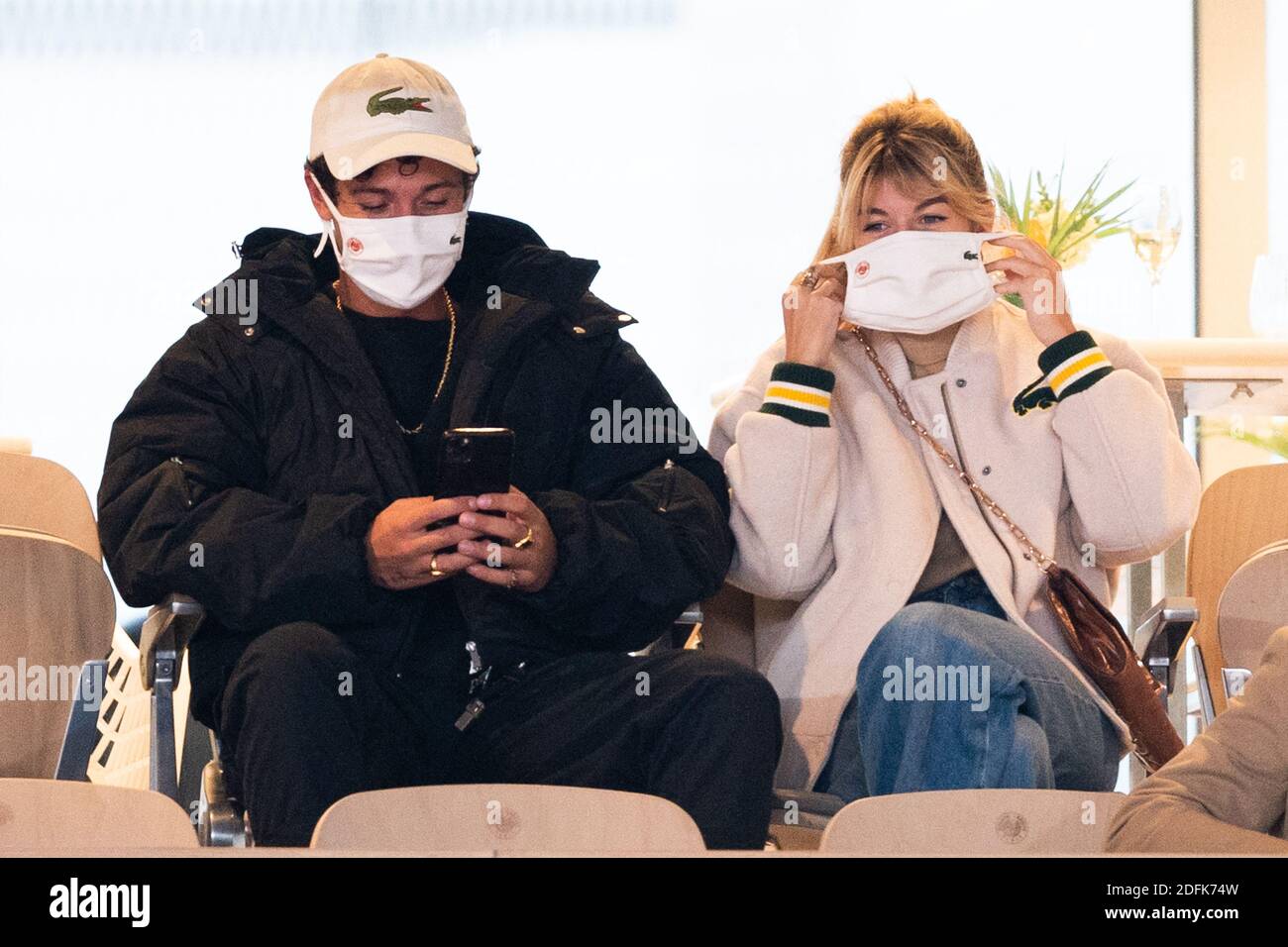 Influencer Constance Arnoult attends the French Open at Roland Garros ...