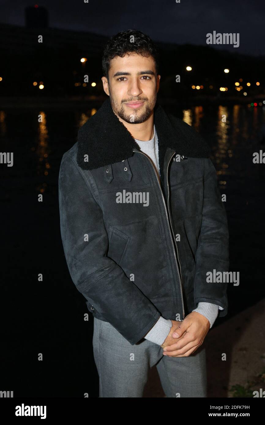 Shain Boumedine attends Ami Alexandre Mattiussi photocall during Paris ...