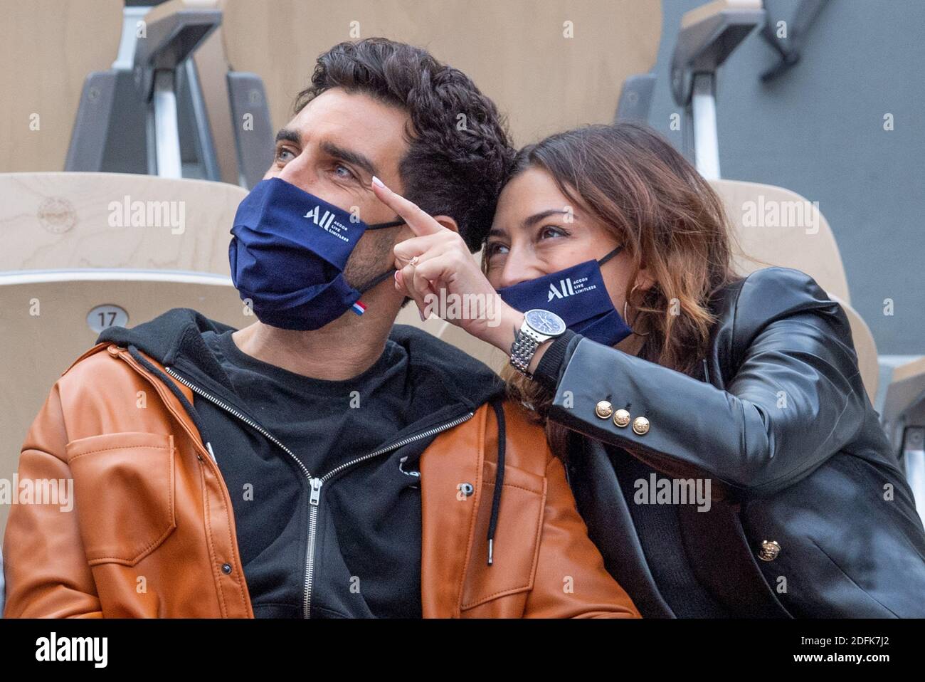 Rachel Legrain-Trapani and her companion Valentin Leonard attend the ...