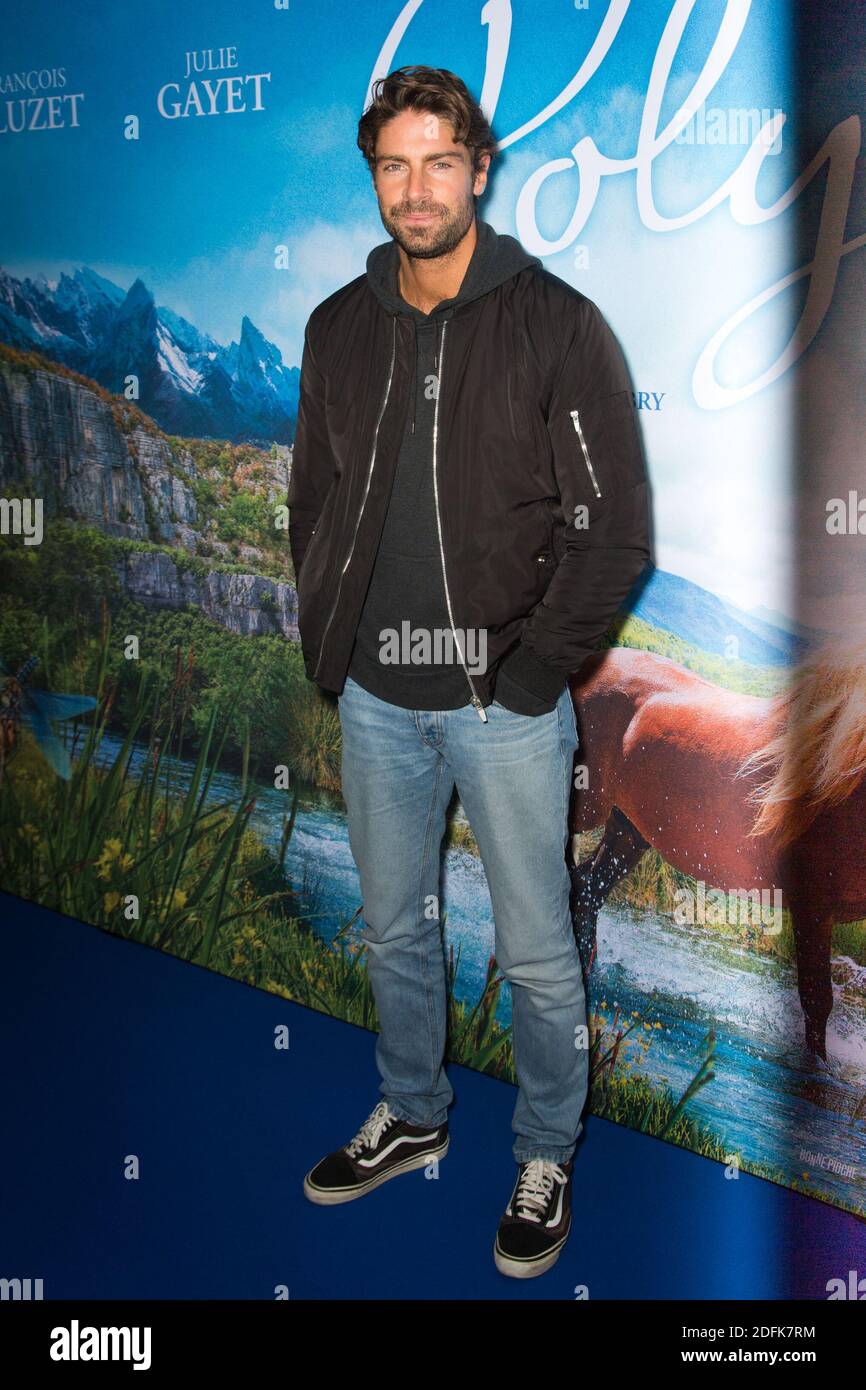 Tom Leeb attend the 'Poly' premiere at Cinema UGC Normandie on October ...