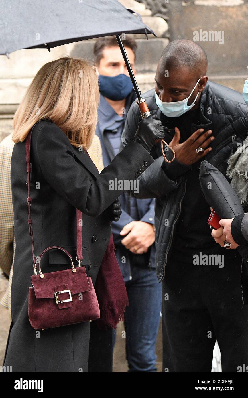 French first lady Brigitte Macron and Abd al Malik attend Juliette ...