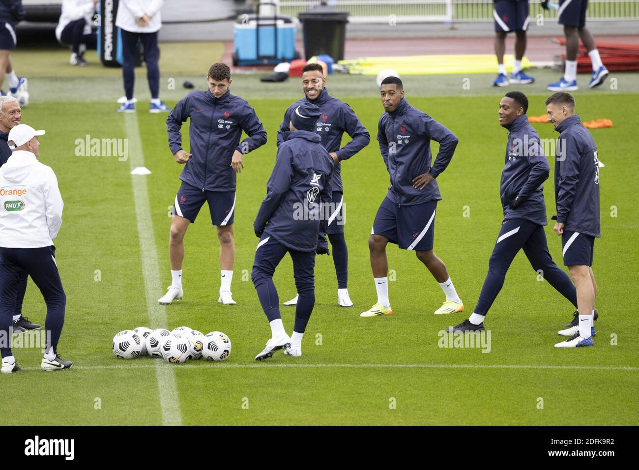 Training session of the French Football Team at the National football ...