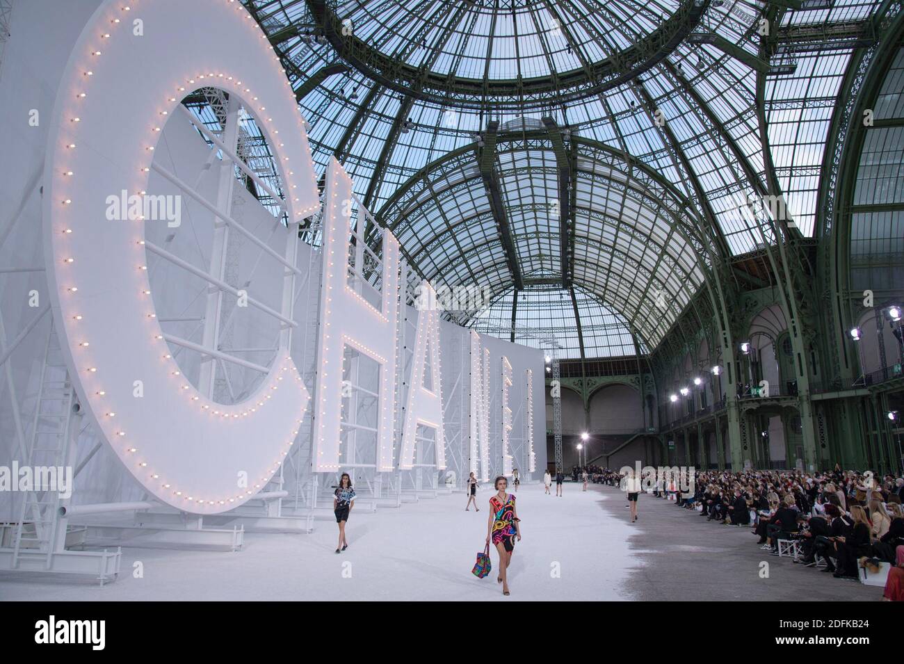 Models walk the runway during the Chanel Womenswear Spring/Summer 2021 ...