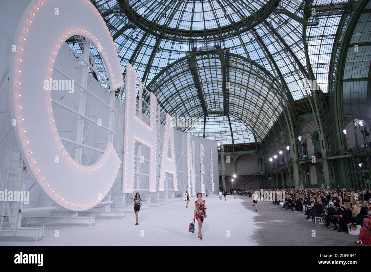 Models walk the runway during the Chanel Womenswear Spring/Summer 2021 ...