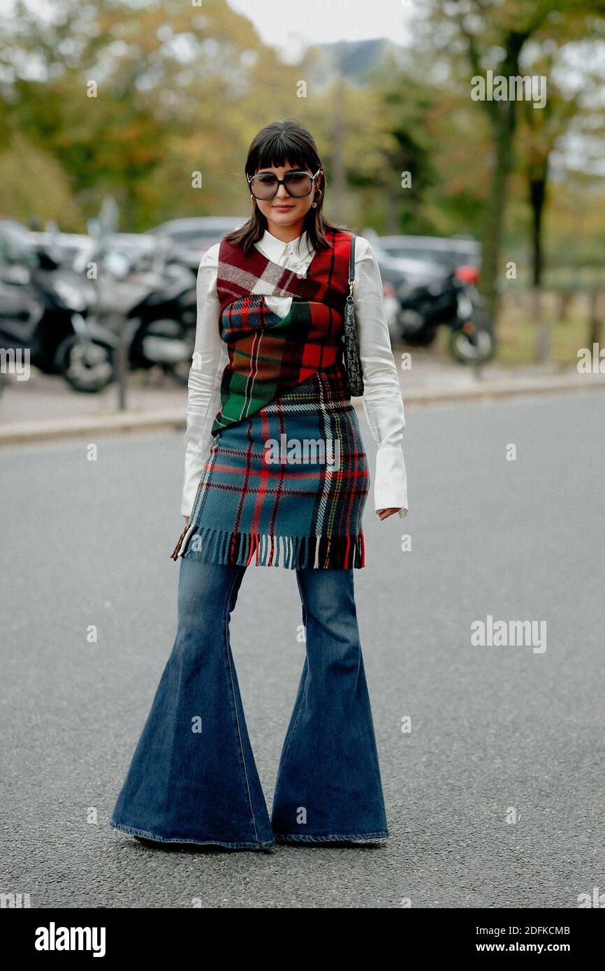 Street style, Maria Bernad arriving at Hermes Spring Summer 2021 show ...