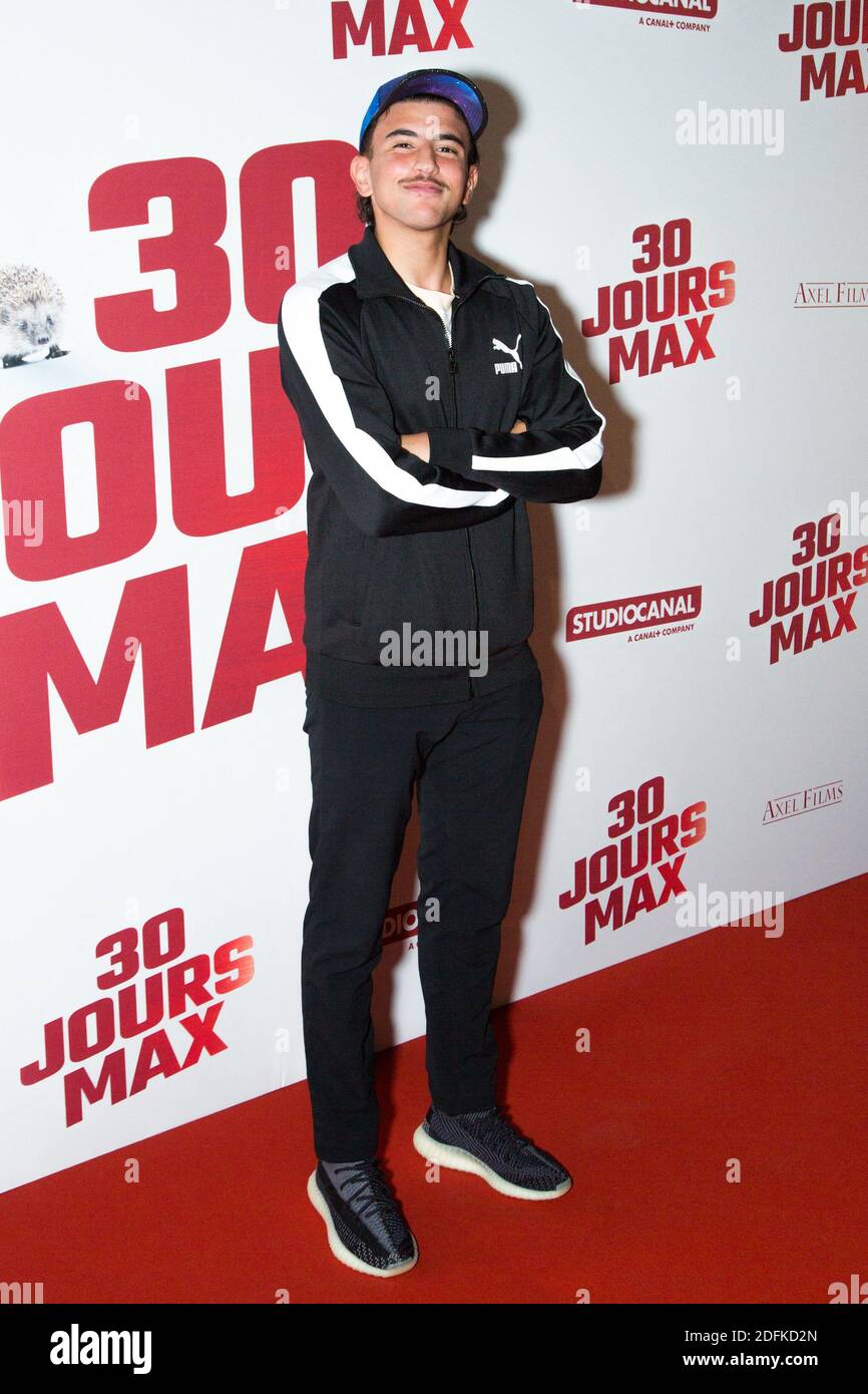 Riadh Belaiche aka Just Riadh attend the '30 Jours Max' premiere at UGC ...