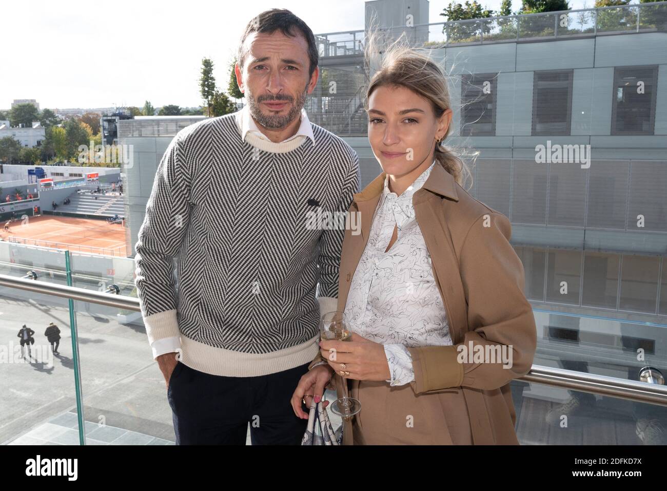 Michael Cohen and his girlfriend attend the 2020 French Open at Roland ...