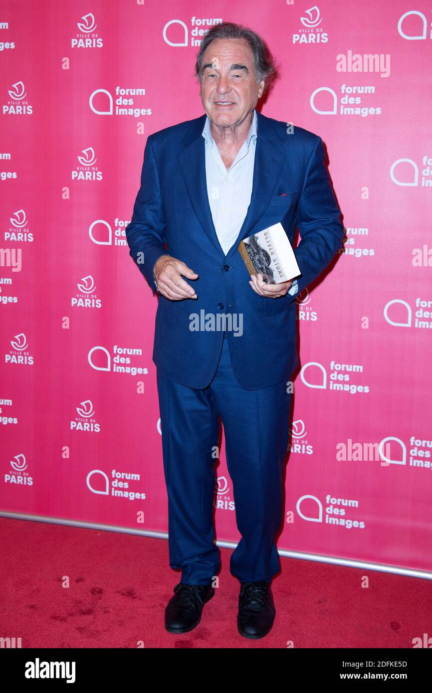 Oliver Stone attending a photocall for the launching of his book ...