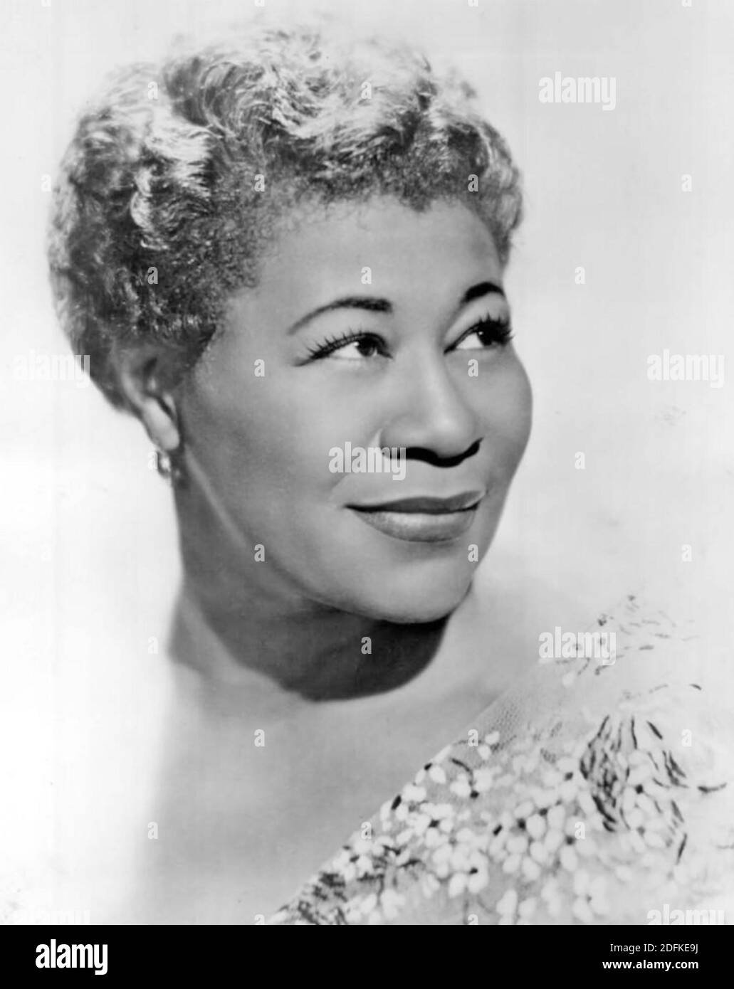 ELLA FITZGERALD (1917-1996) Promotional photo of American jazz singer ...