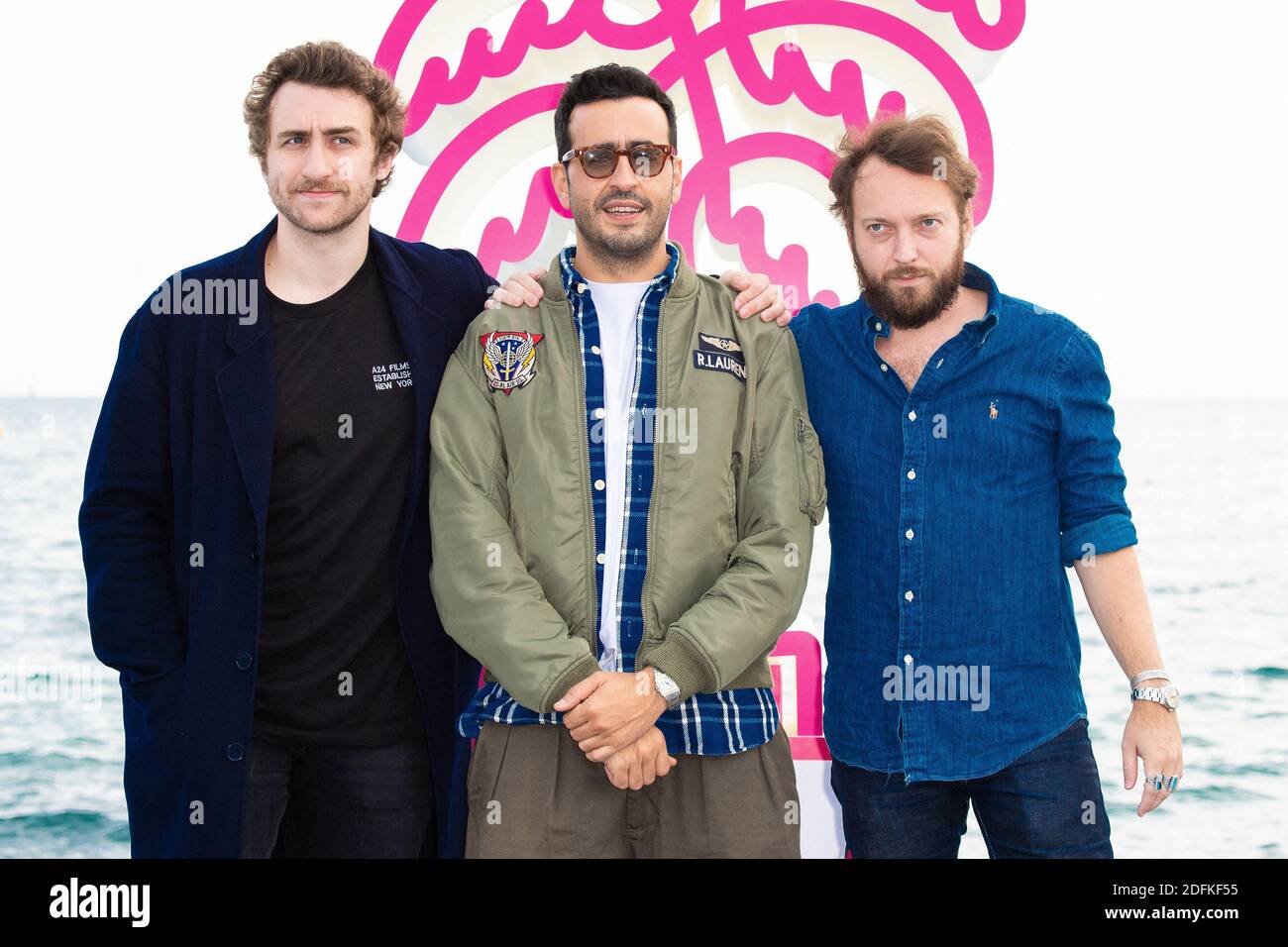 Florent Bernard, Jonathan Cohen and Jeremie Galan attend La Flamme ...