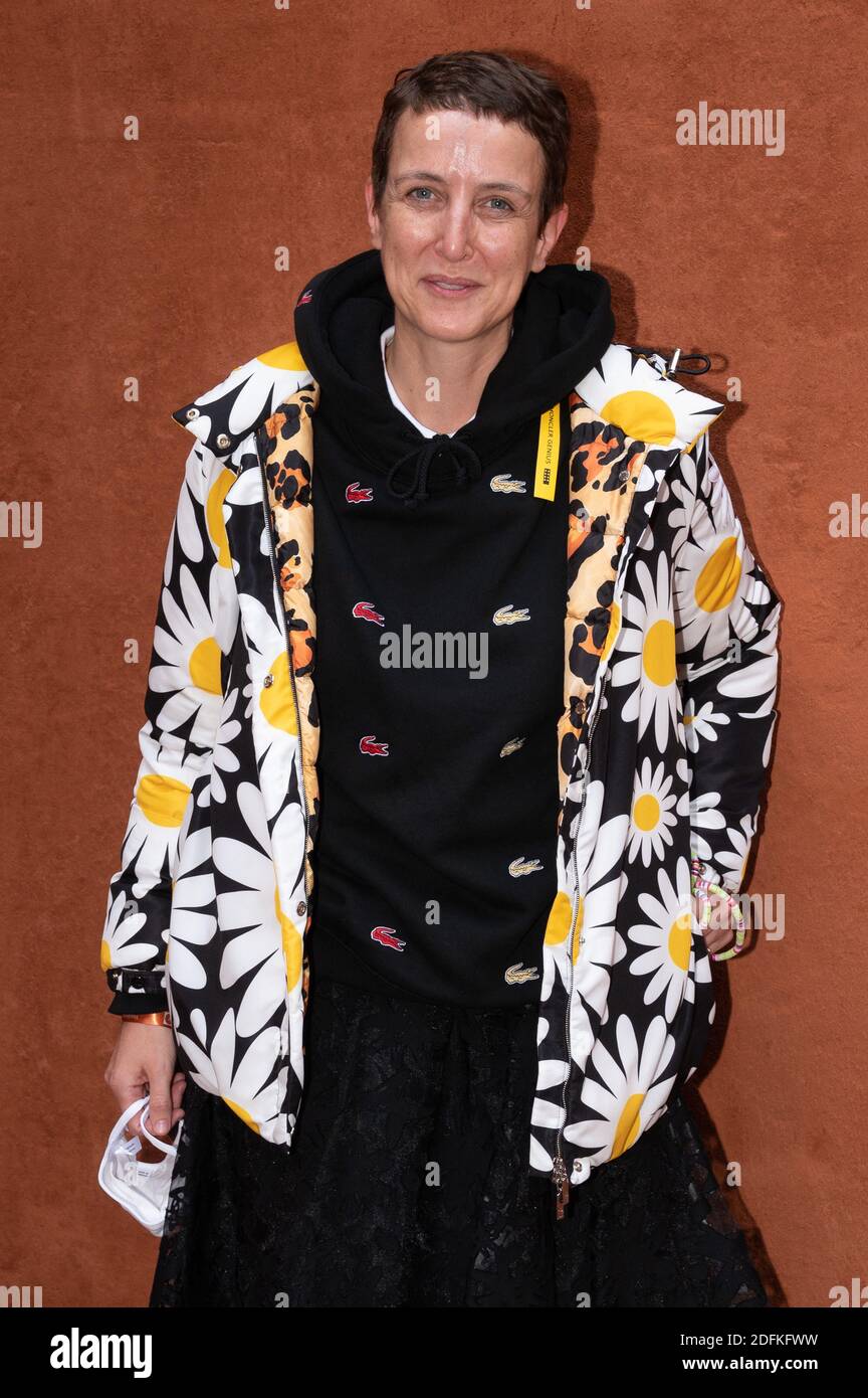 Sarah Andelman attends the 2020 French Open at Roland Garros on October ...