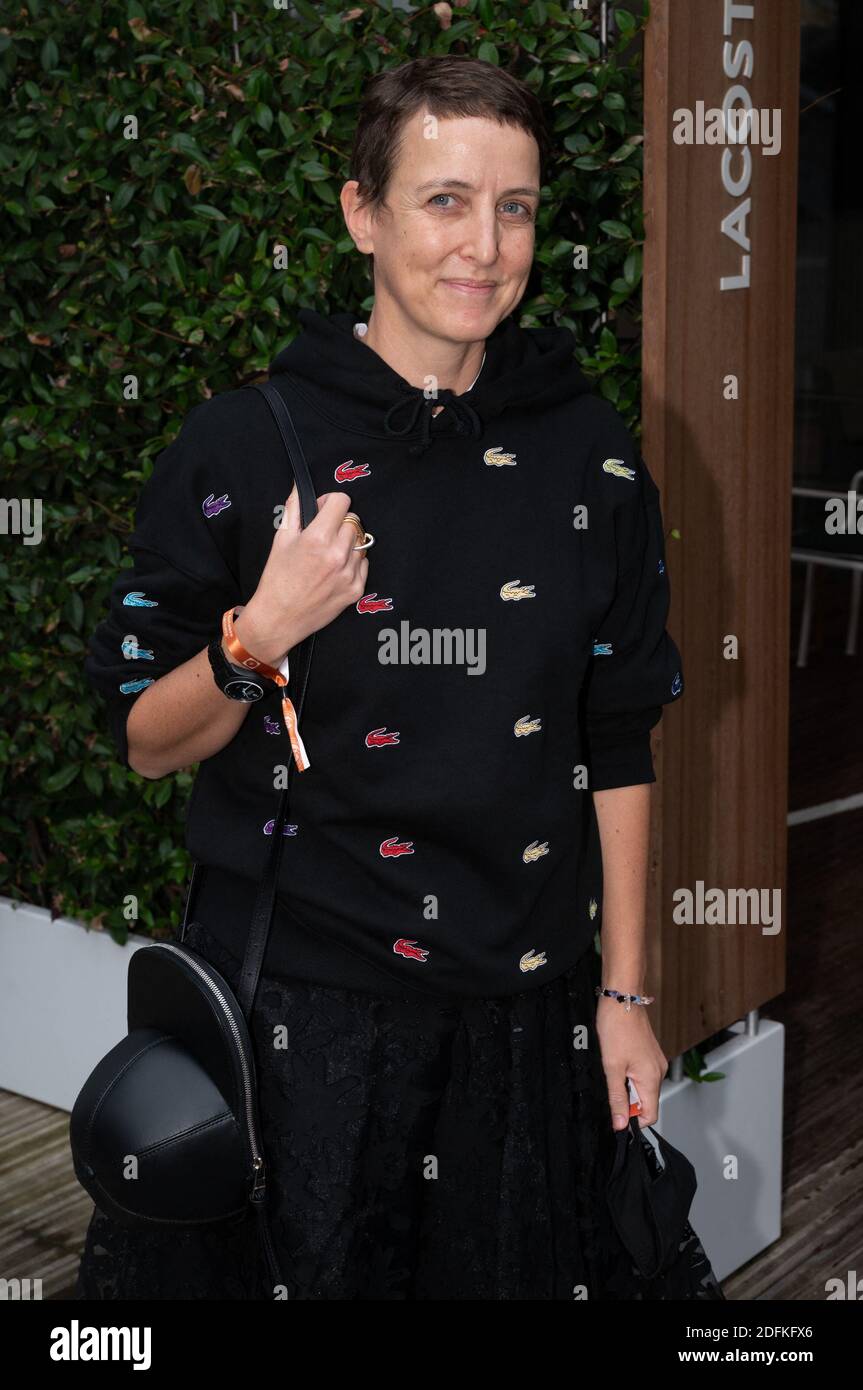 Sarah Andelman attends the 2020 French Open at Roland Garros on October ...
