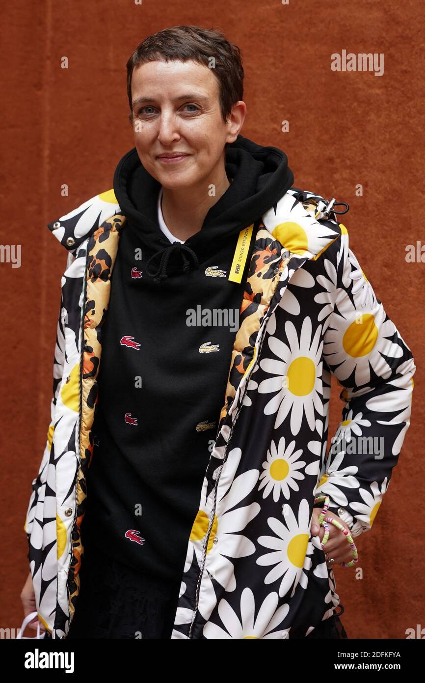 Sarah Andelman attends the 2020 French Open at Roland Garros on October ...
