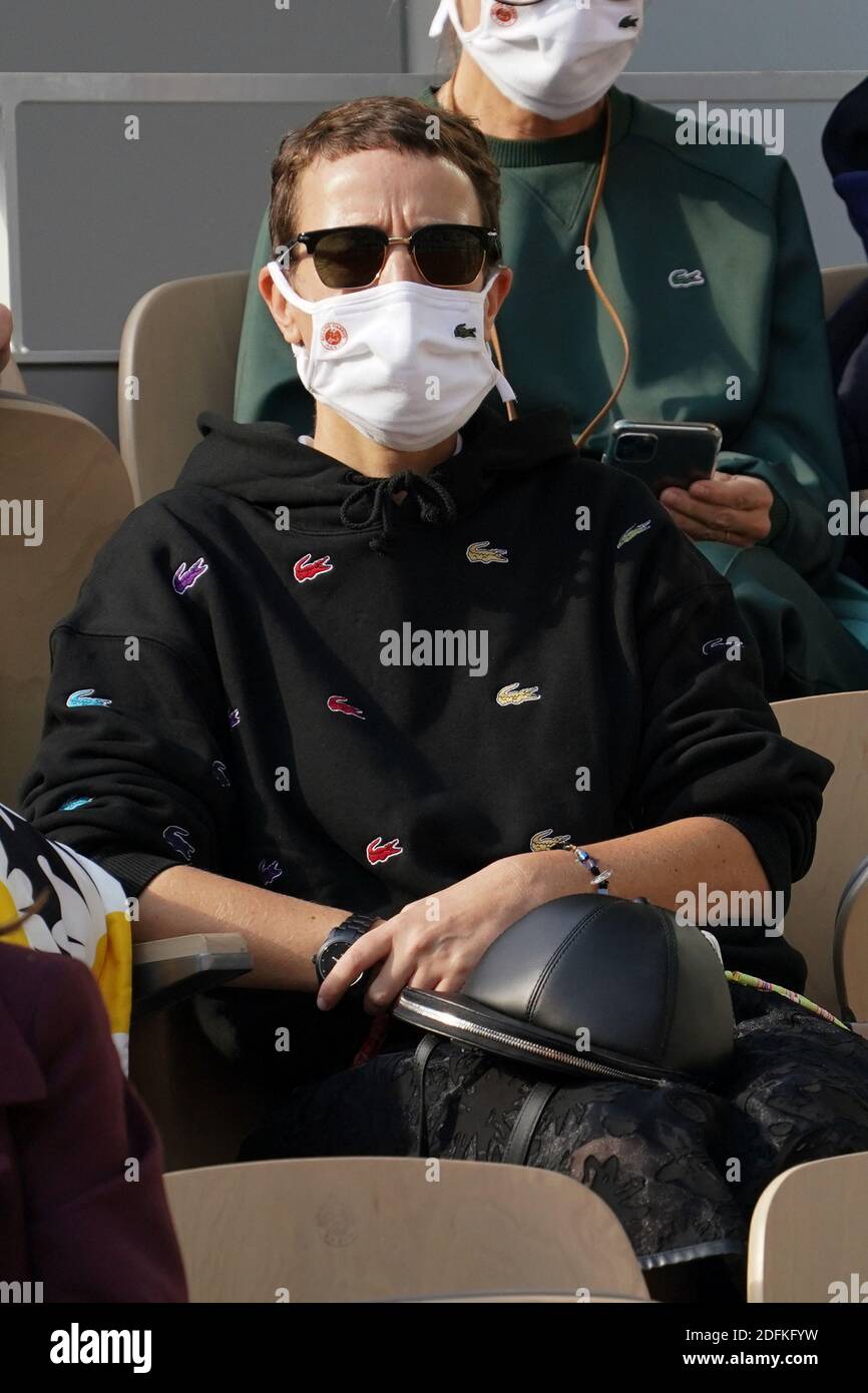 Sarah Andelman attends the 2020 French Open at Roland Garros on October ...