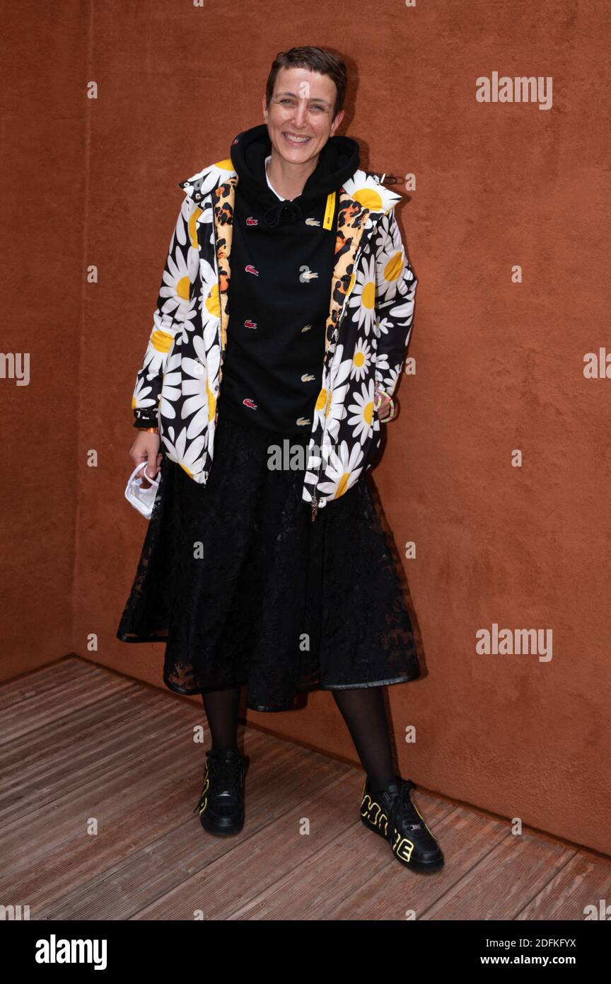 Sarah Andelman attends the 2020 French Open at Roland Garros on October ...