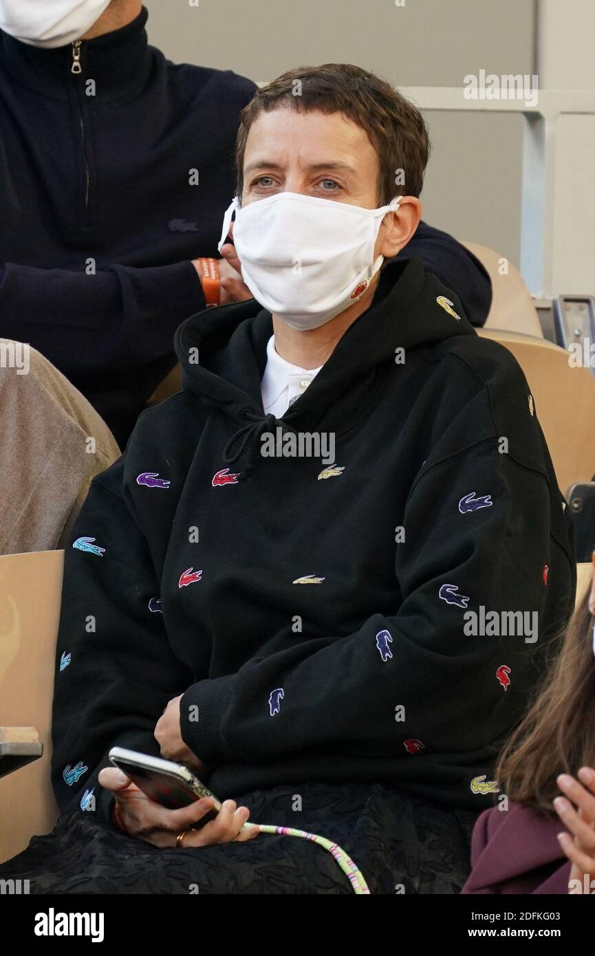 Sarah Andelman attends the 2020 French Open at Roland Garros on October ...