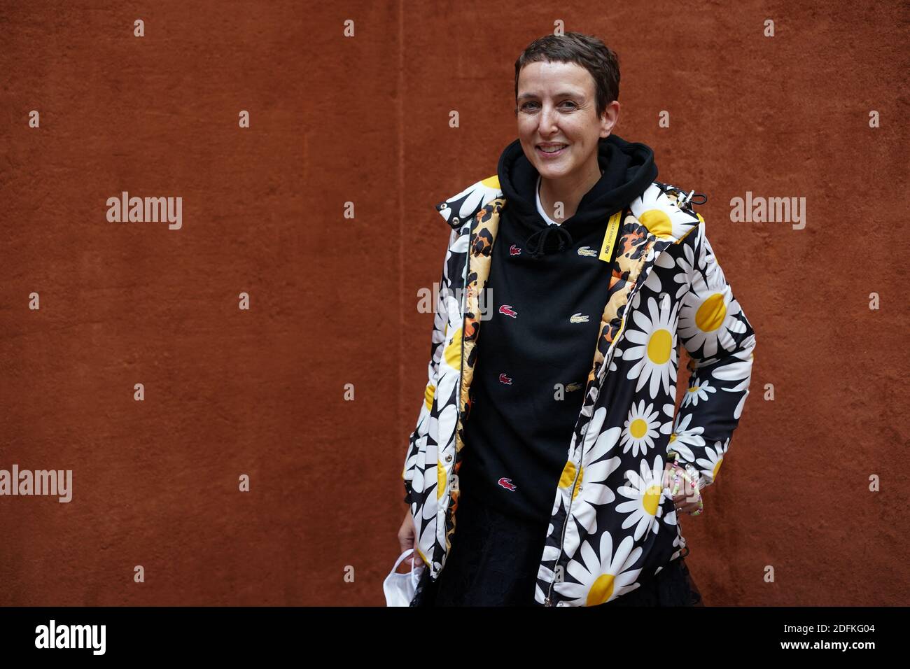 Sarah Andelman attends the 2020 French Open at Roland Garros on October ...