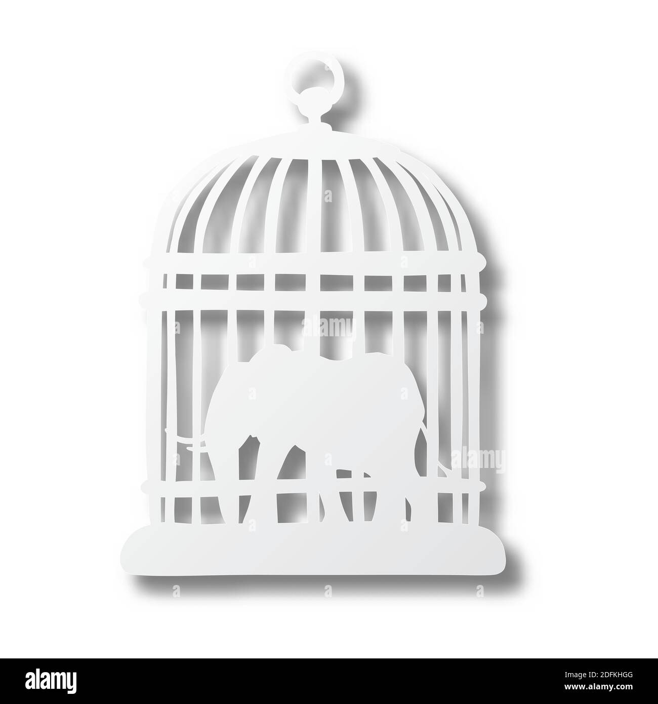 Wild animals in captivity Stock Vector Images - Alamy