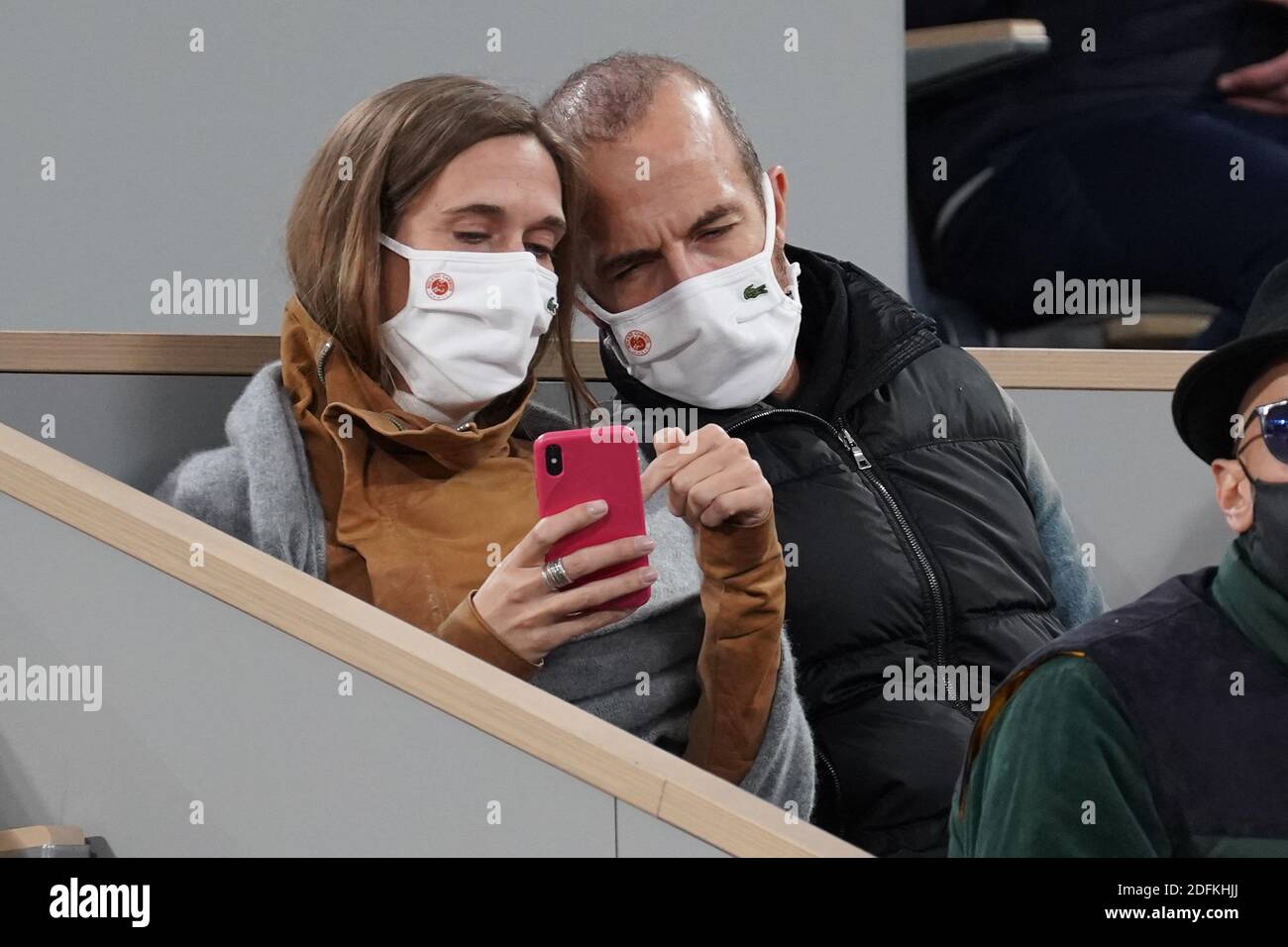 Calogero and his companion Marie Bastide attend the French Open at ...