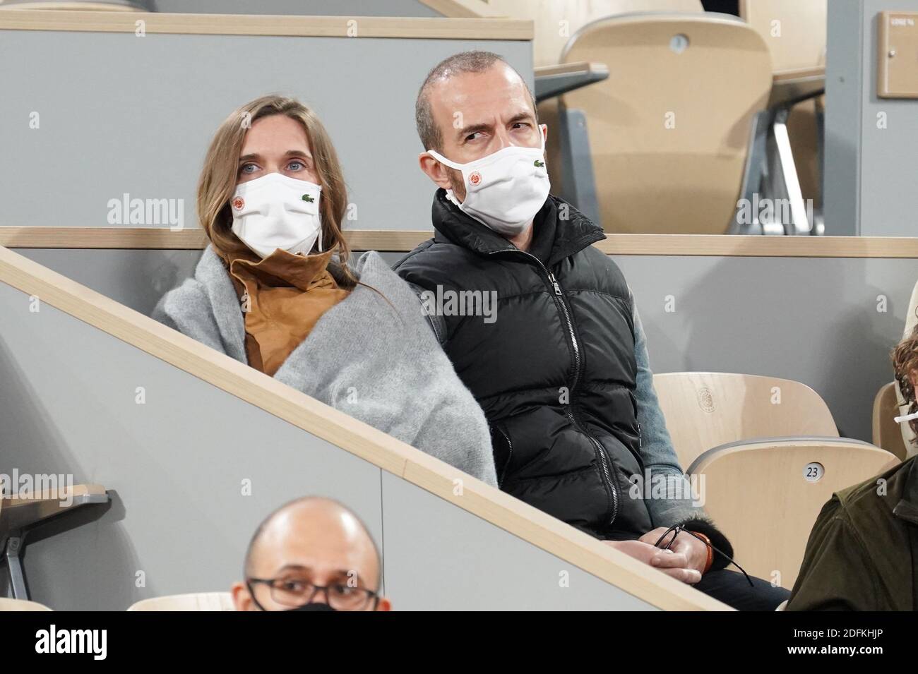 Calogero and his companion Marie Bastide attend the French Open at ...