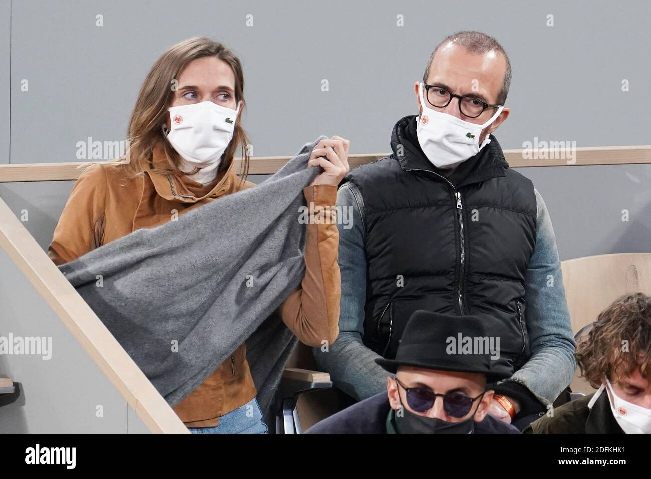 Calogero and his companion Marie Bastide attend the French Open at ...