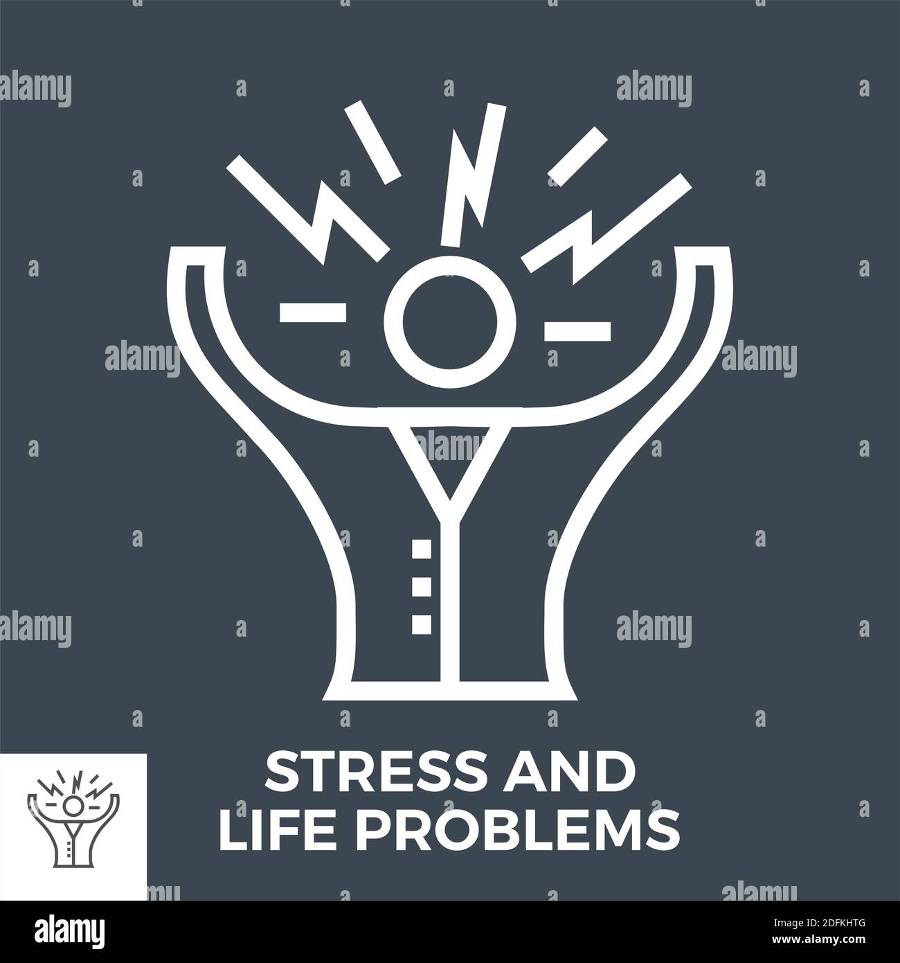 Stress and life problems Stock Vector Image & Art - Alamy