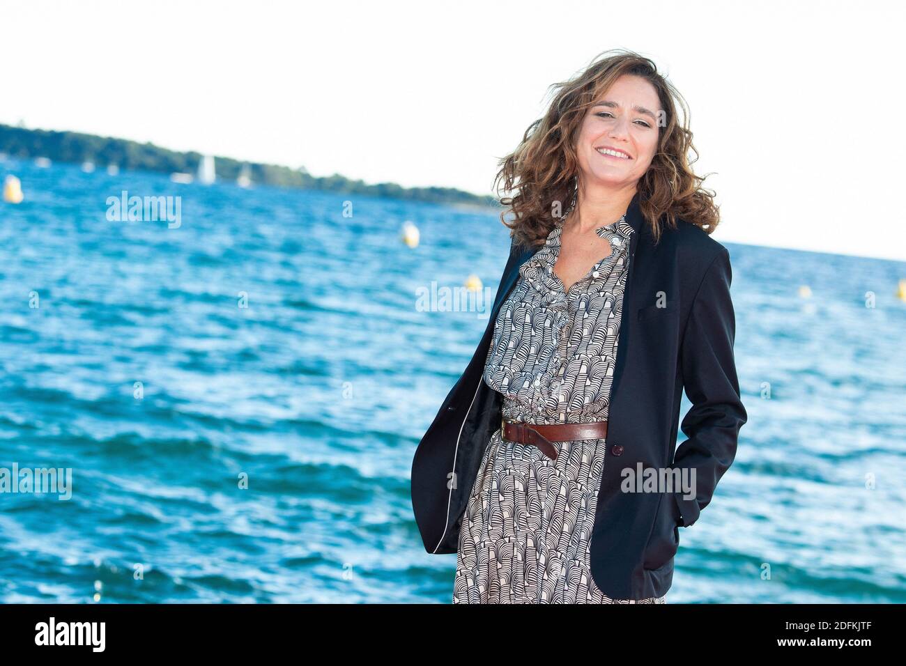 Cathy Verney attends a photocall during the 3rd Canneseries ...