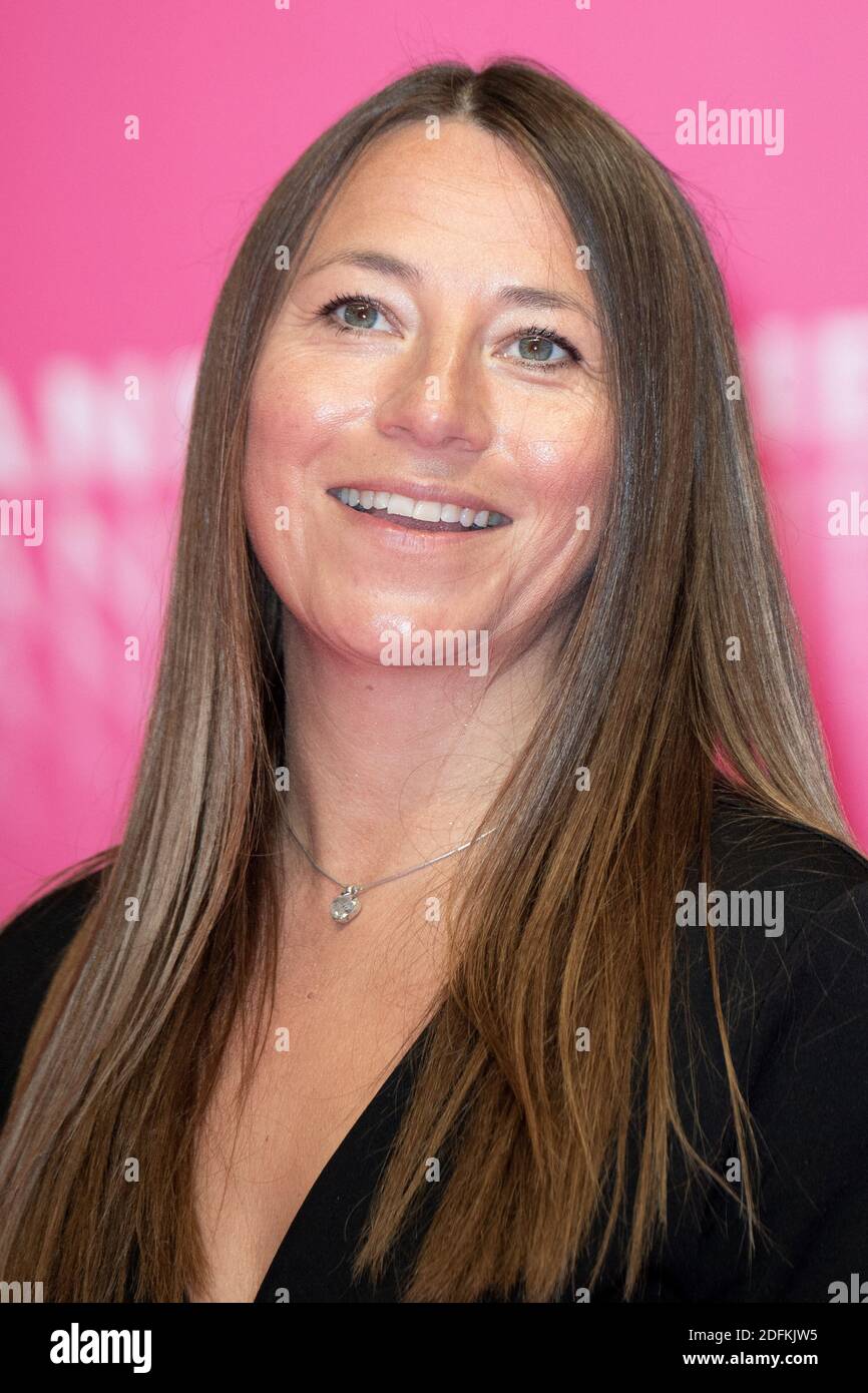 Marianne Sand arrives on the pink carpet during the 3rd Canneseries ...