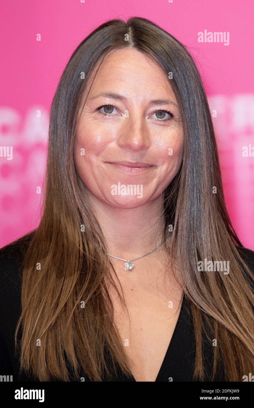 Marianne Sand arrives on the pink carpet during the 3rd Canneseries ...