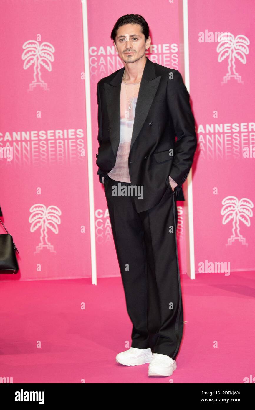 Alexej Manvelov arrives on the pink carpet during the 3rd Canneseries ...