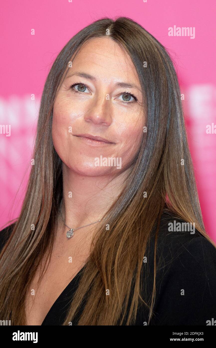 Marianne Sand arrives on the pink carpet during the 3rd Canneseries ...