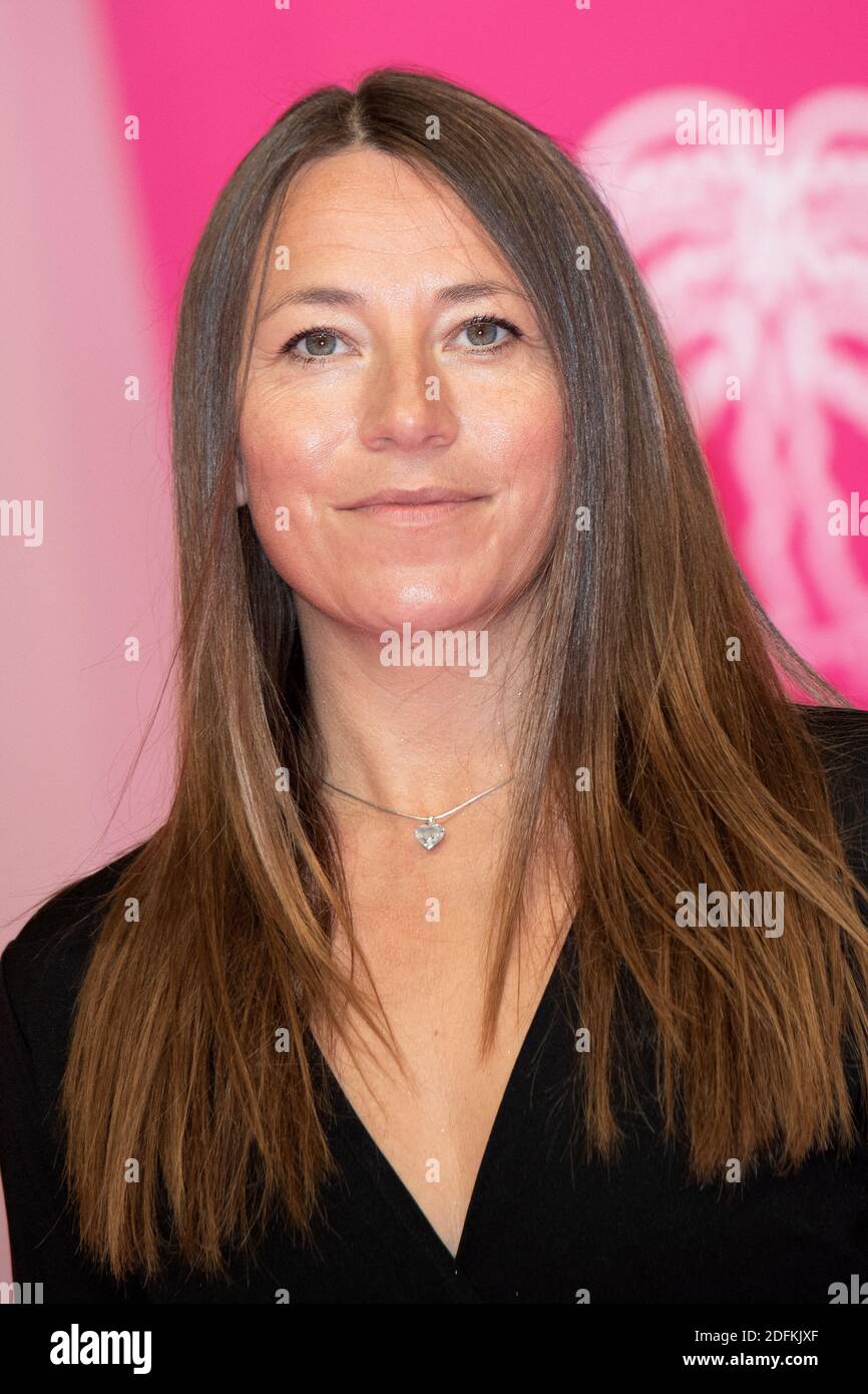 Marianne Sand arrives on the pink carpet during the 3rd Canneseries ...