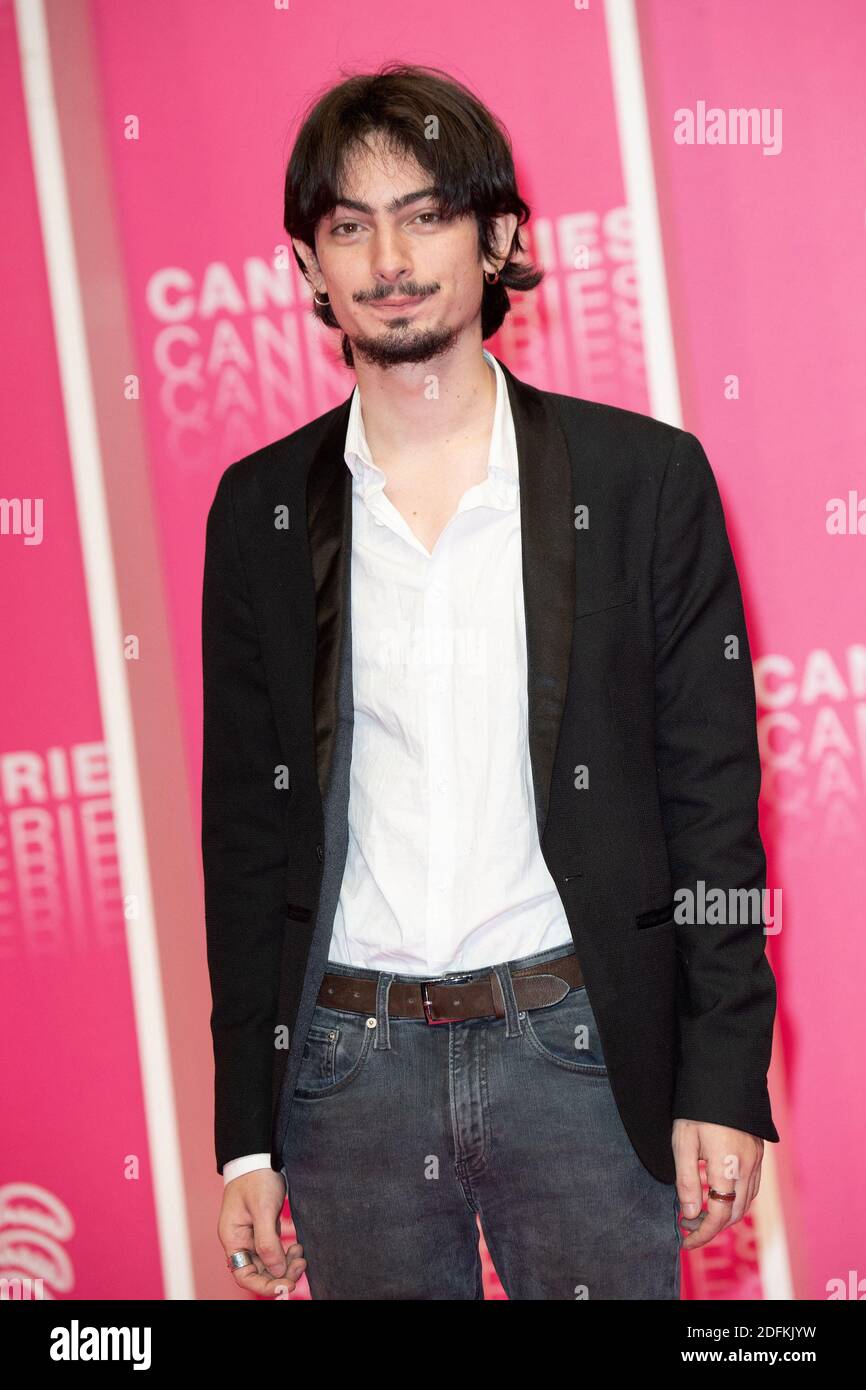 Theo Fernandez arrives on the pink carpet during the 3rd Canneseries ...