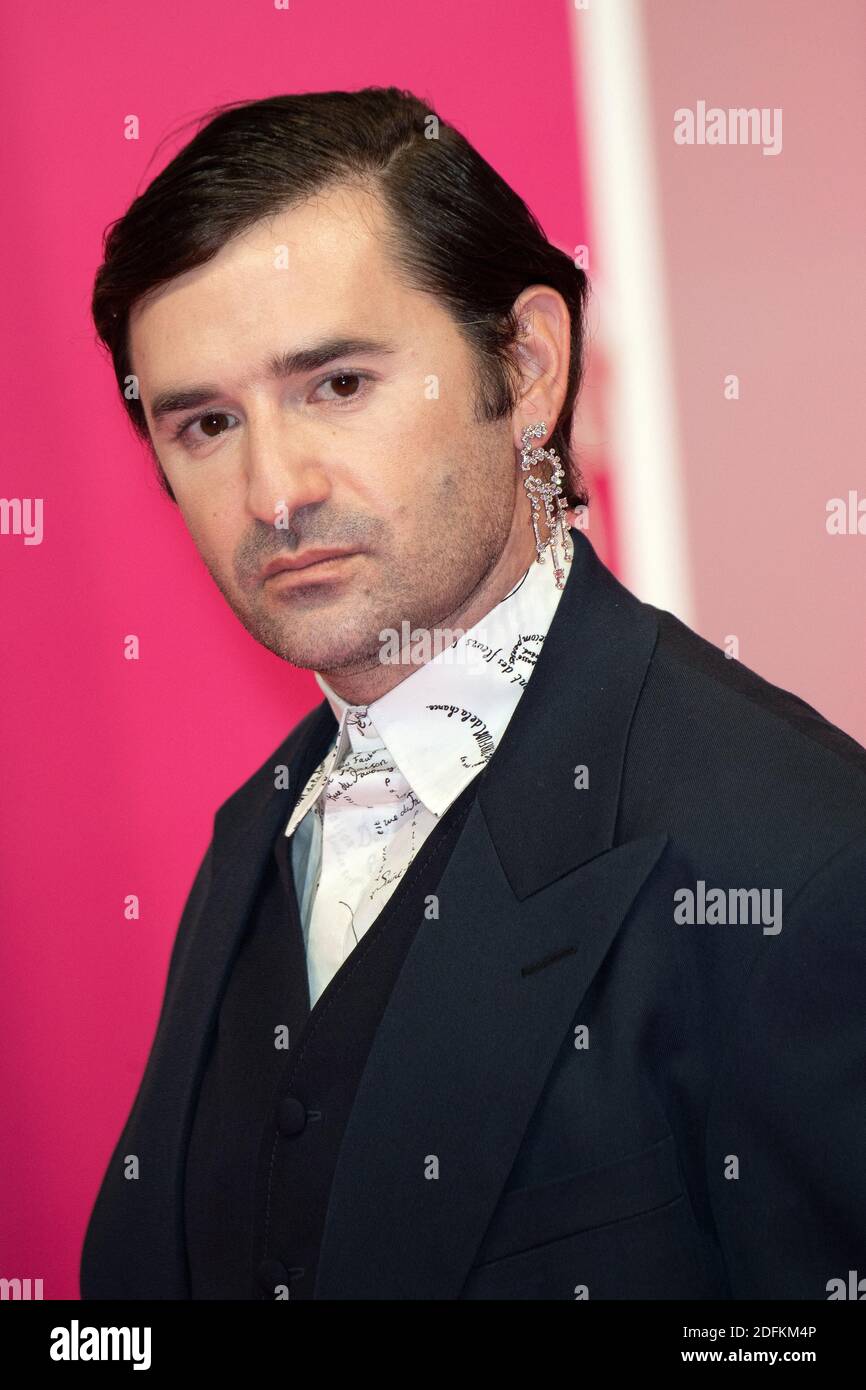 Nicolas Maury poses on the pink carpet during the 3rd Canneseries ...