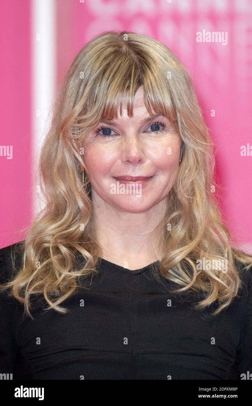 Anna Bjork poses on the pink carpet during the 3rd Canneseries ...