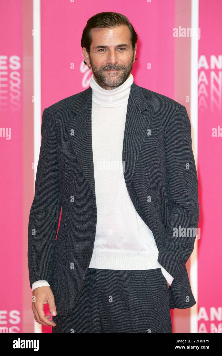 Gregory Fitoussi poses on the pink carpet prior to the closing ceremony ...